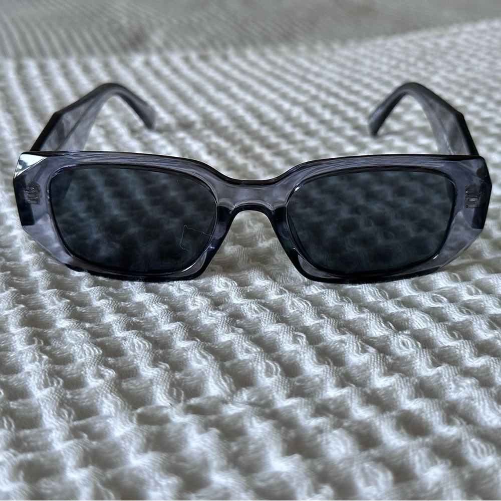 Express Rectangular Frame Sunglasses - Gem